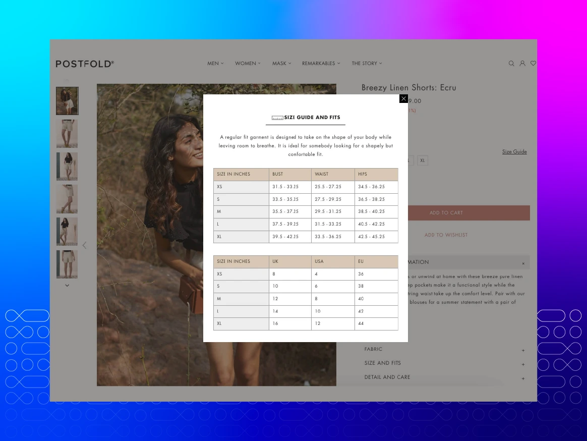 Magento 2 Size Chart extension - Inline & Popup Size Chart